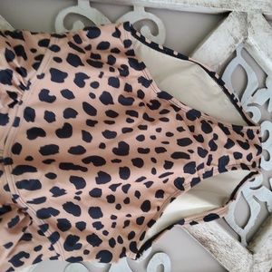 Marina West | Swim | Leopard Print One Piece Swimsuit In Creamy Beige ...